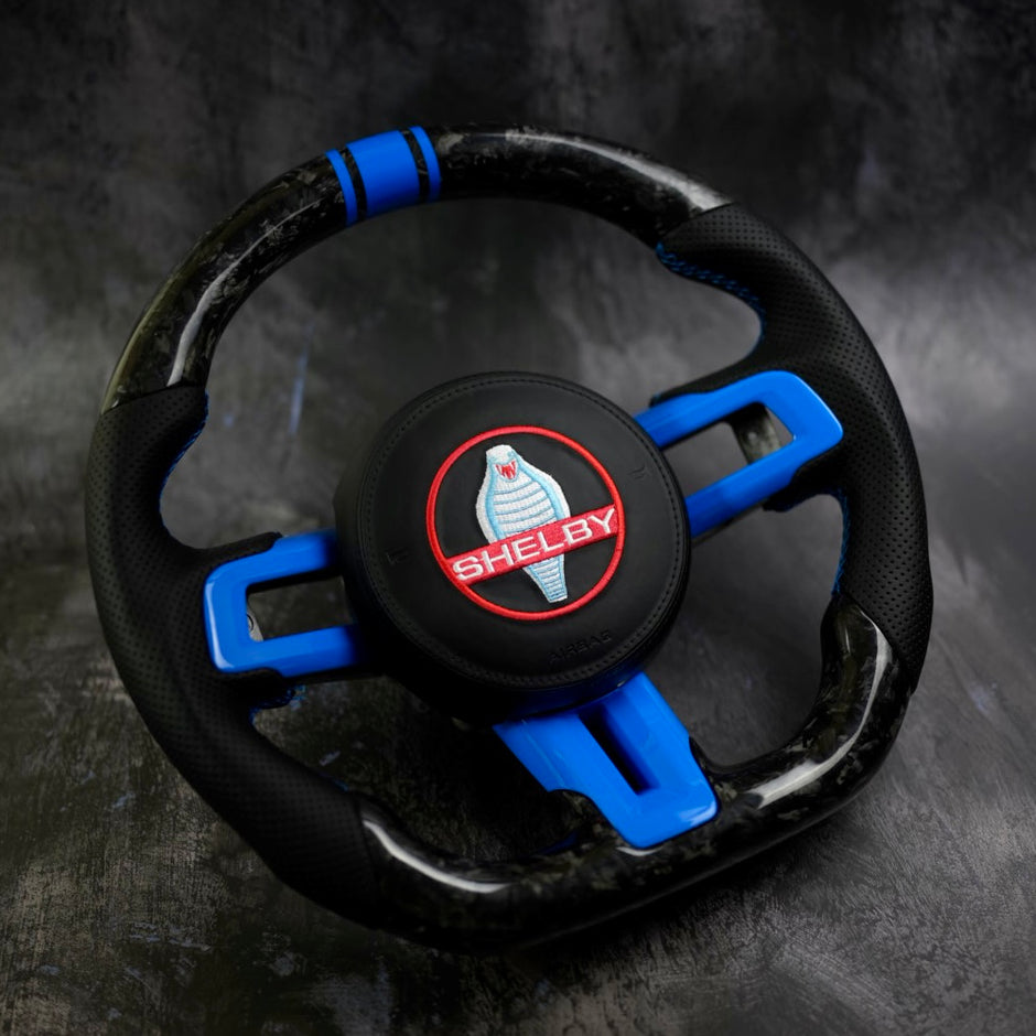 Mustang Steering Wheels | Mustang Carbon Fiber Steering Wheels | Custom ...