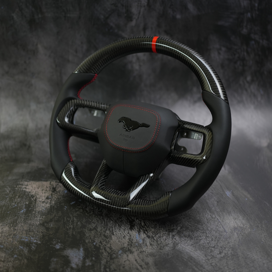 Mustang Steering Wheels | Mustang Carbon Fiber Steering Wheels | Custom ...